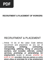 REGULATION OF RECRUITMENT AND PLACEMENT ACTIVITIES Art. 25 To 39 of The Labor Code | PDF ...