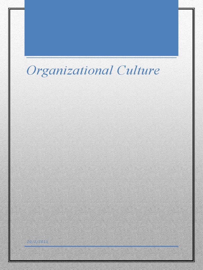 Project Source | PDF | Exxon Mobil | Organizational Culture