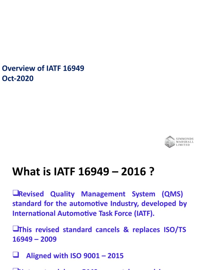 Iatf 16949 | PDF | Quality Management | Quality Management System