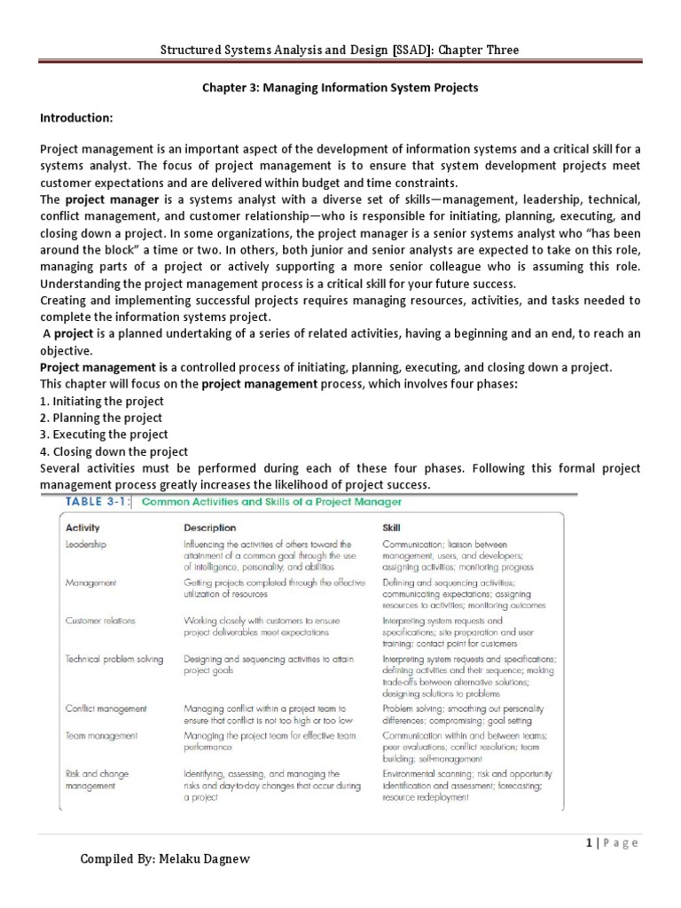 Chapter 3 Managing IS Projects | PDF | Project Management | Systems Science