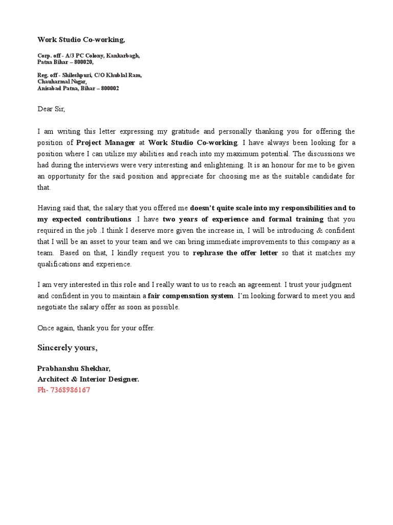 Work Studio Co-Working,: Sincerely Yours | PDF