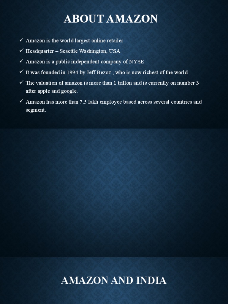 Amazon | Download Free PDF | E Commerce | Companies