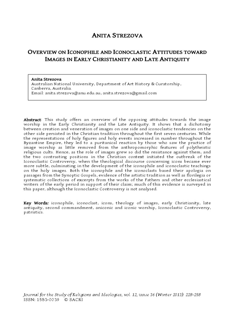 Overview On Iconophile and Iconoclastic | PDF | Icon | Idolatry