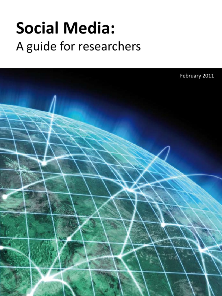 Social Media: A Guide For Researchers | PDF | Tag (Metadata) | Social Media