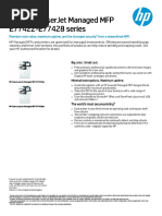 Datasheet - HP Color LaserJet Managed MFP E47528 Series | PDF | Image ...