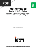 Q2 Mathematics 9 - Module 3 | PDF | Exponentiation | Abstract Algebra