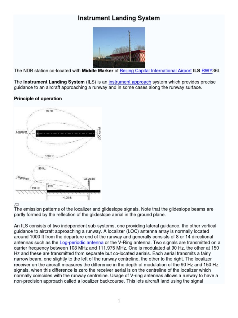 Instrument Landing System | PDF | Wireless | Water Transport
