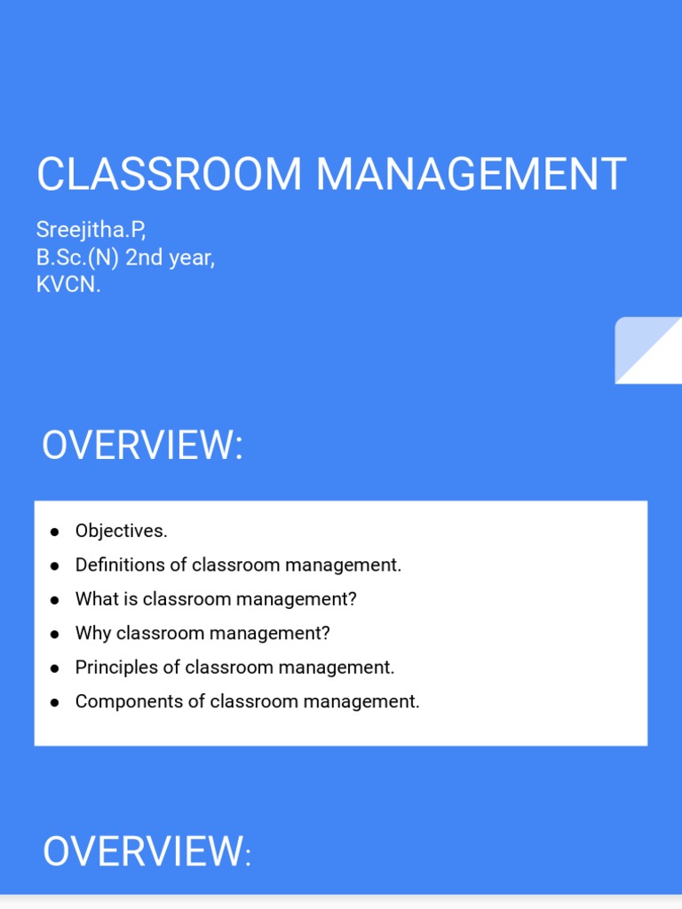 Classroom Management Presentation | PDF | Classroom Management | Classroom