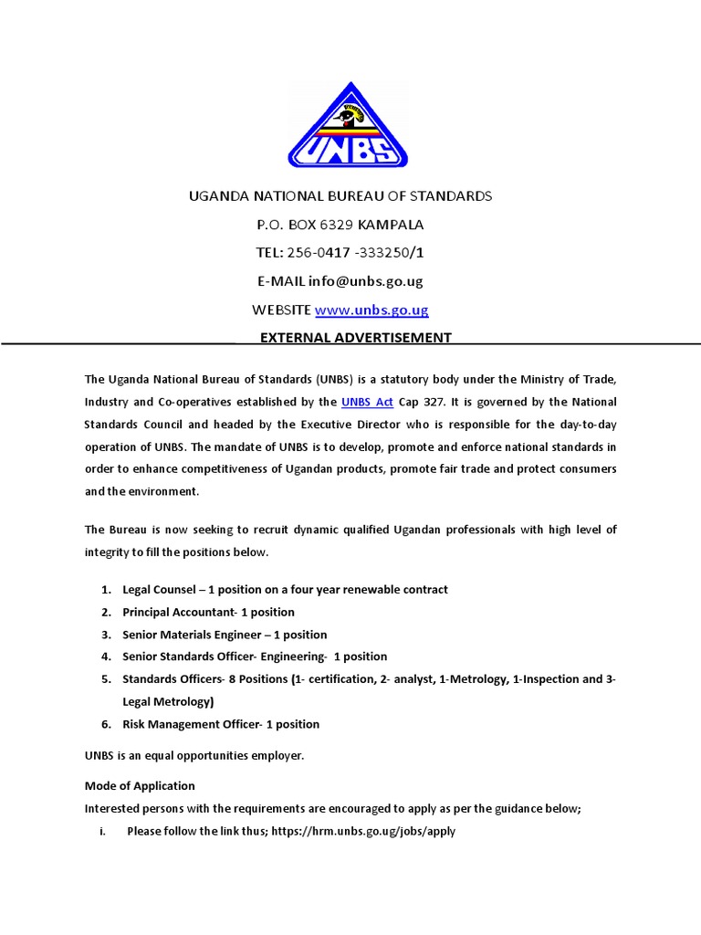 External Advert - July 2020 | PDF | Internal Control | Accounting And Audit