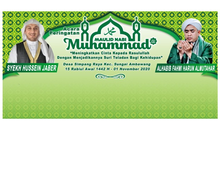 Contoh Banner Maulid | PDF