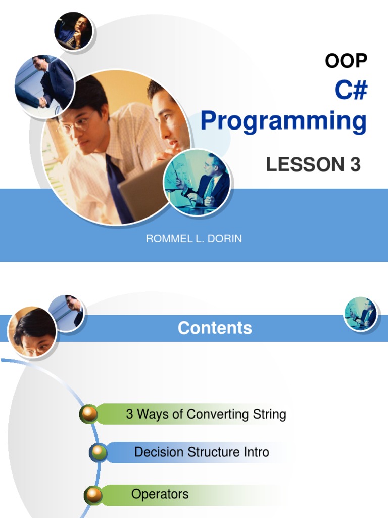 C# Programming: Lesson 3 | PDF | Boolean Data Type | Integer (Computer Science)