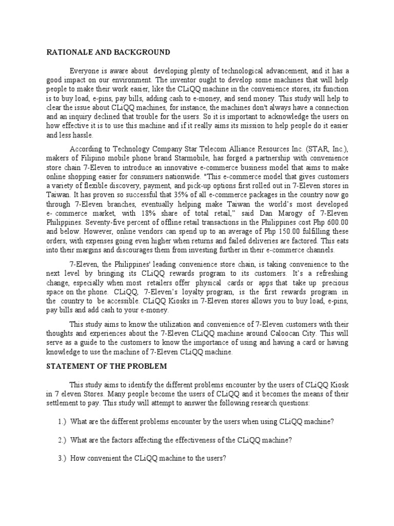 CLIQQ MACHINE Case Study | PDF | E Commerce | Retail