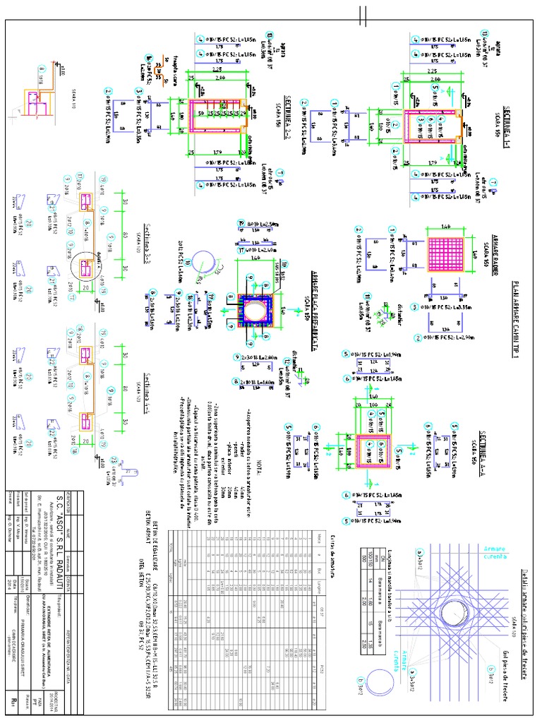 Camin Tip 1x1-Plan Armare A2 | PDF