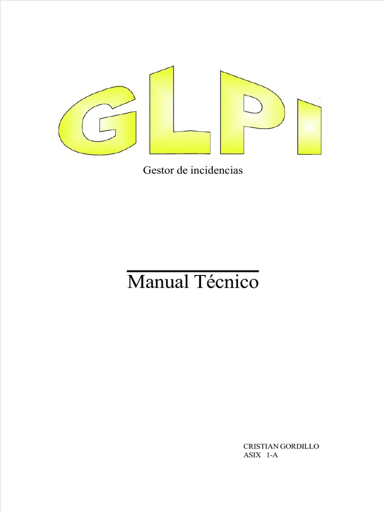 Manual Tecnico Glpi | PDF | Mi sql | Red mundial