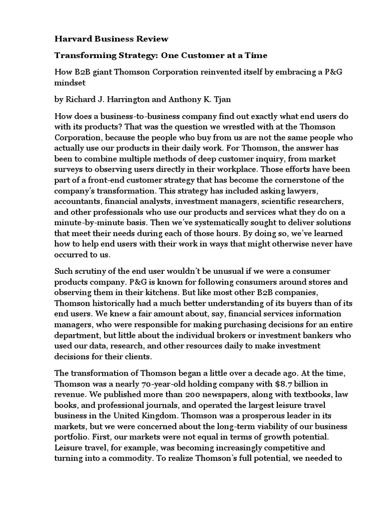 Harvard Business Review | PDF | Market Segmentation | Market (Economics)