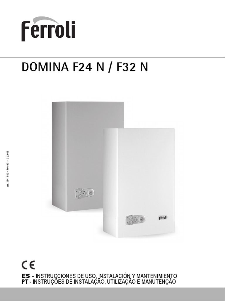 Ferroli Domina F24e Manual Español | PDF | Chimenea | Caldera