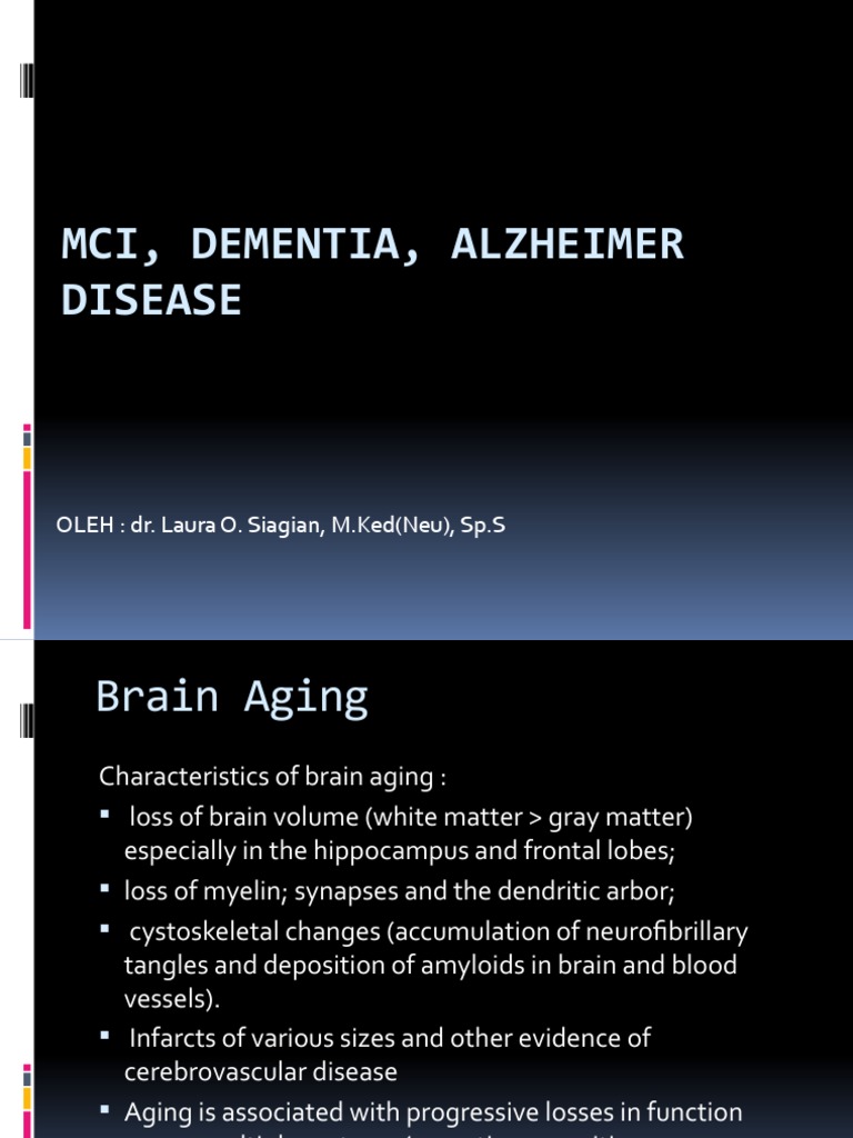 Mci Dementia Alzheimer Disease Pdf Amyloid Beta Dementia