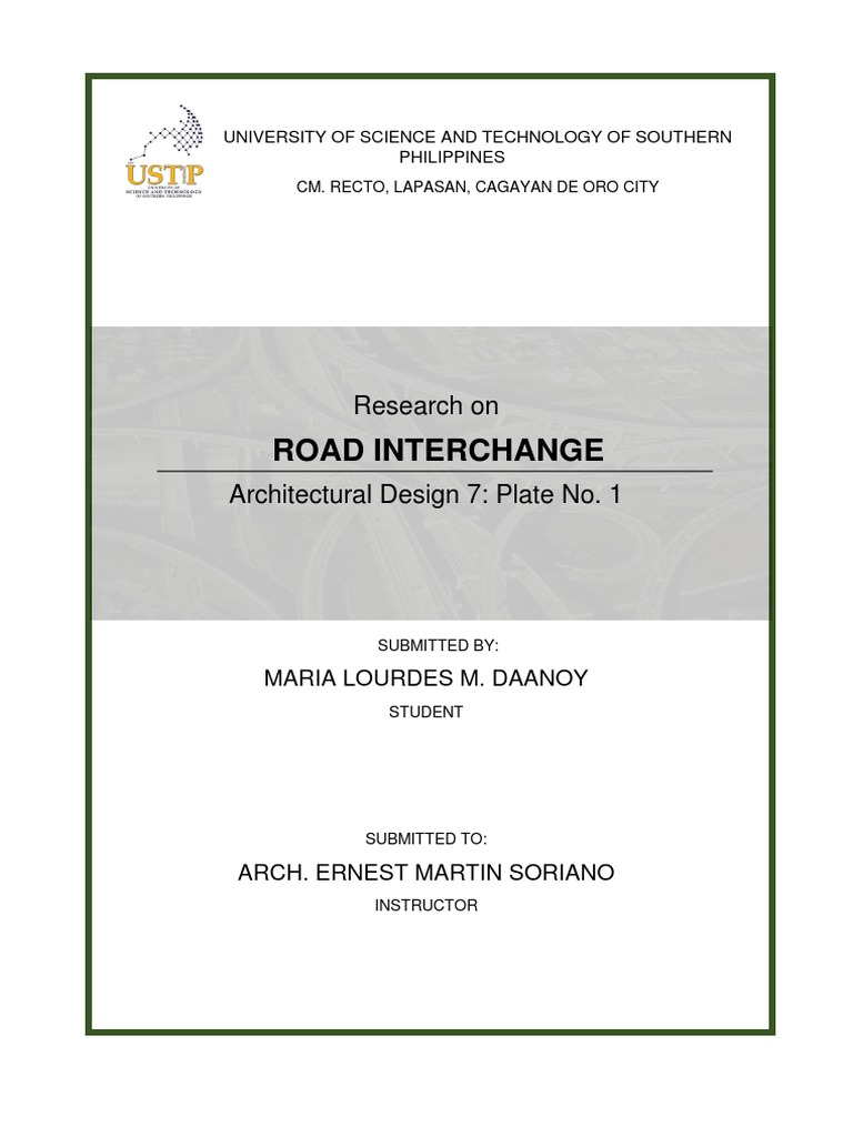 Road Interchange Design Principles | PDF | Interchange (Road ...