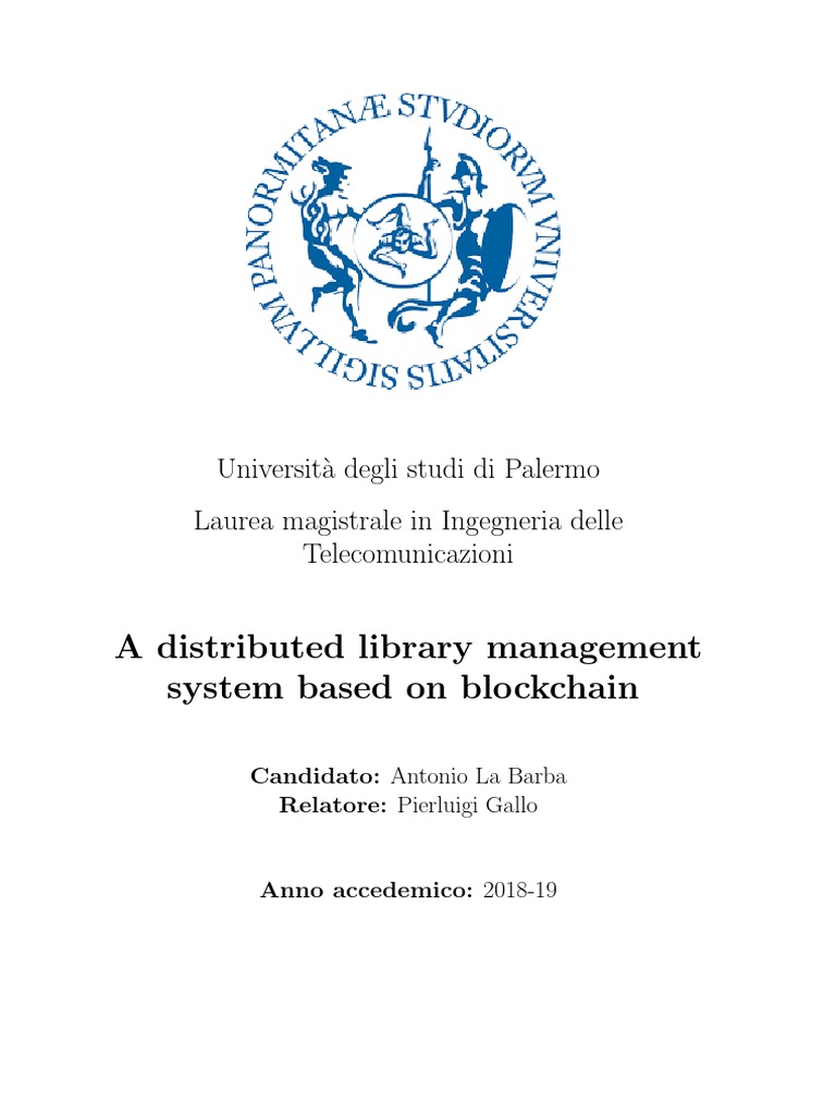 A Distributed Library Management System Based On Blockchain | PDF ...