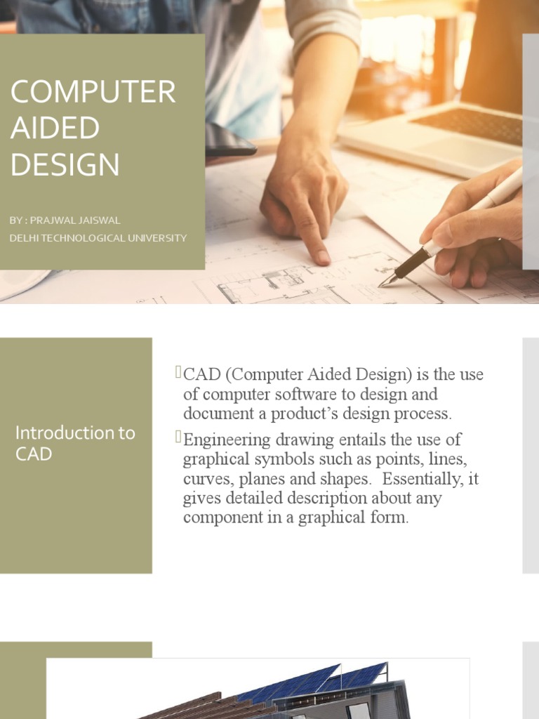 Introduction to Computer Aided Design | PDF | Computer Aided Design | 3 D Computer Graphics