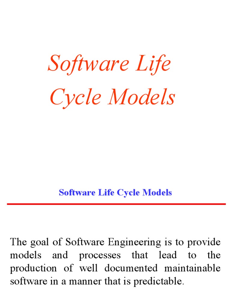 Software Life Cycle Models | PDF | Software Prototyping | Software Development Process