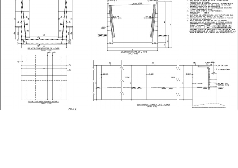 U Trough Drawing | PDF