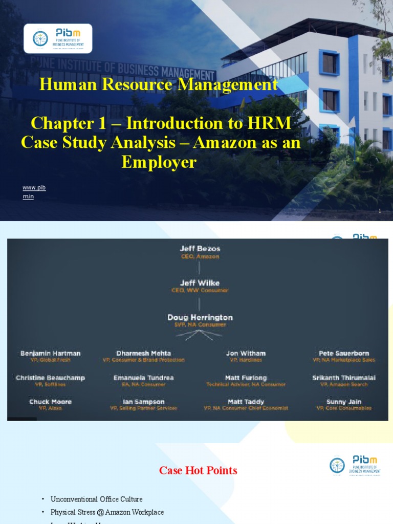 Human Resource Management Chapter 1 - Introduction To HRM Case Study ...