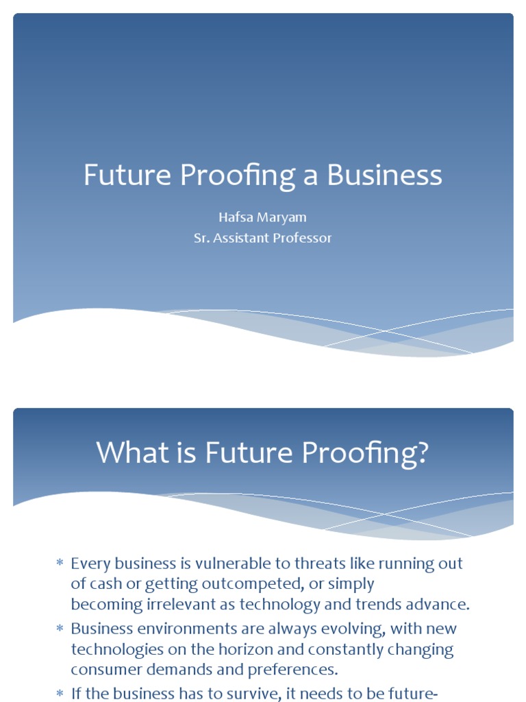 Future-Proofing A Business-Summer 20 | PDF | Artificial Intelligence | Intelligence (AI) & Semantics