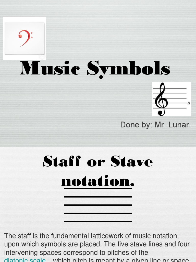 MUSIC 4 - Music Notes Symbols | PDF | Musical Compositions | Musicology