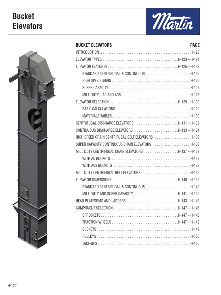 Martin Bucket Elevators Overview | PDF | Elevator | Belt (Mechanical)