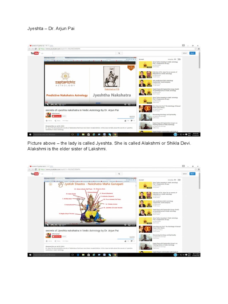 Jyeshta - Dr. Arjun Pai | PDF