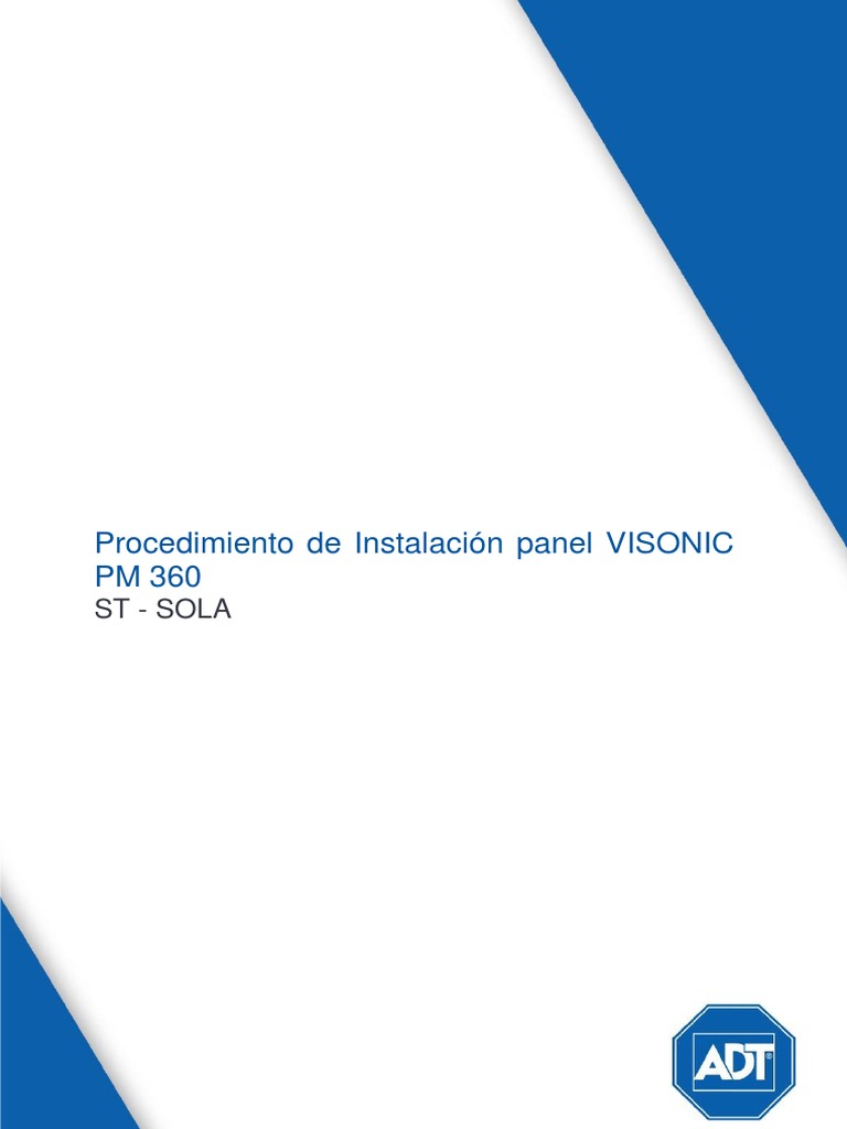 PRO-ST-043 - Instalacion Visonic PM 360 - ADC V1.1 PDF | PDF ...