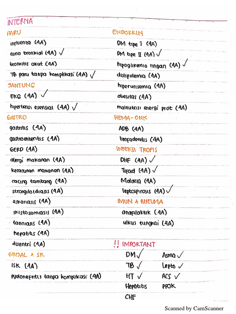 Catatan - Interna 1 PDF | PDF