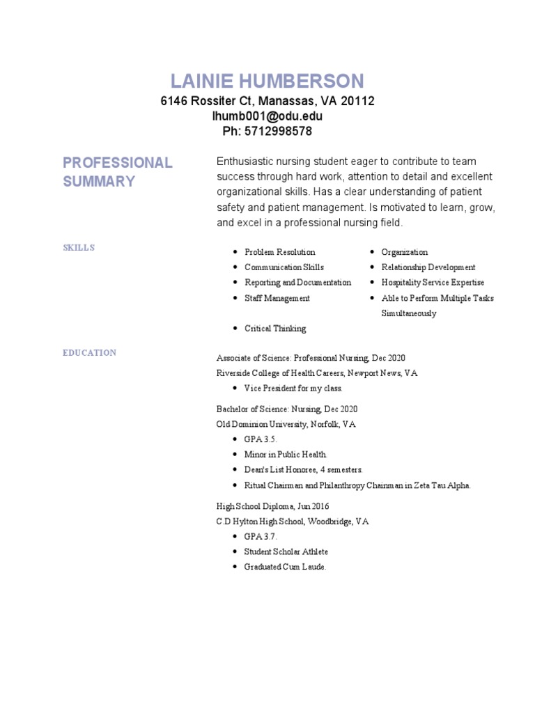 Humberson | Download Free PDF | Nursing | Business