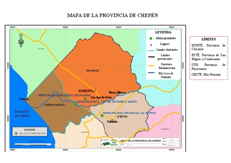 Mapa de La Provincia de Chepén | PDF