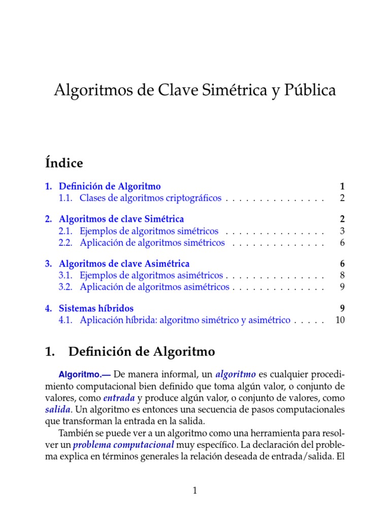 3.2-Algoritmos de Clave Simetrica y Publica | PDF | Clave (criptografía) | Criptografía de clave ...