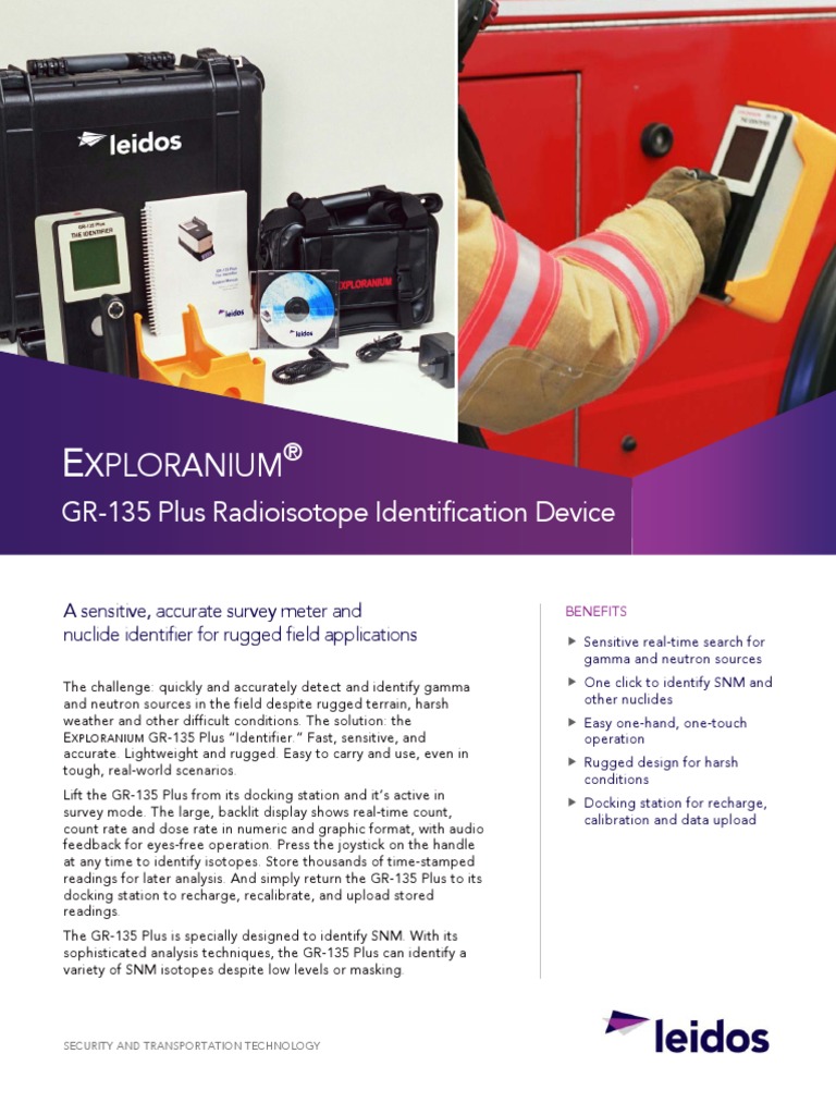Xploranium: GR-135 Plus Radioisotope Identification Device | PDF ...
