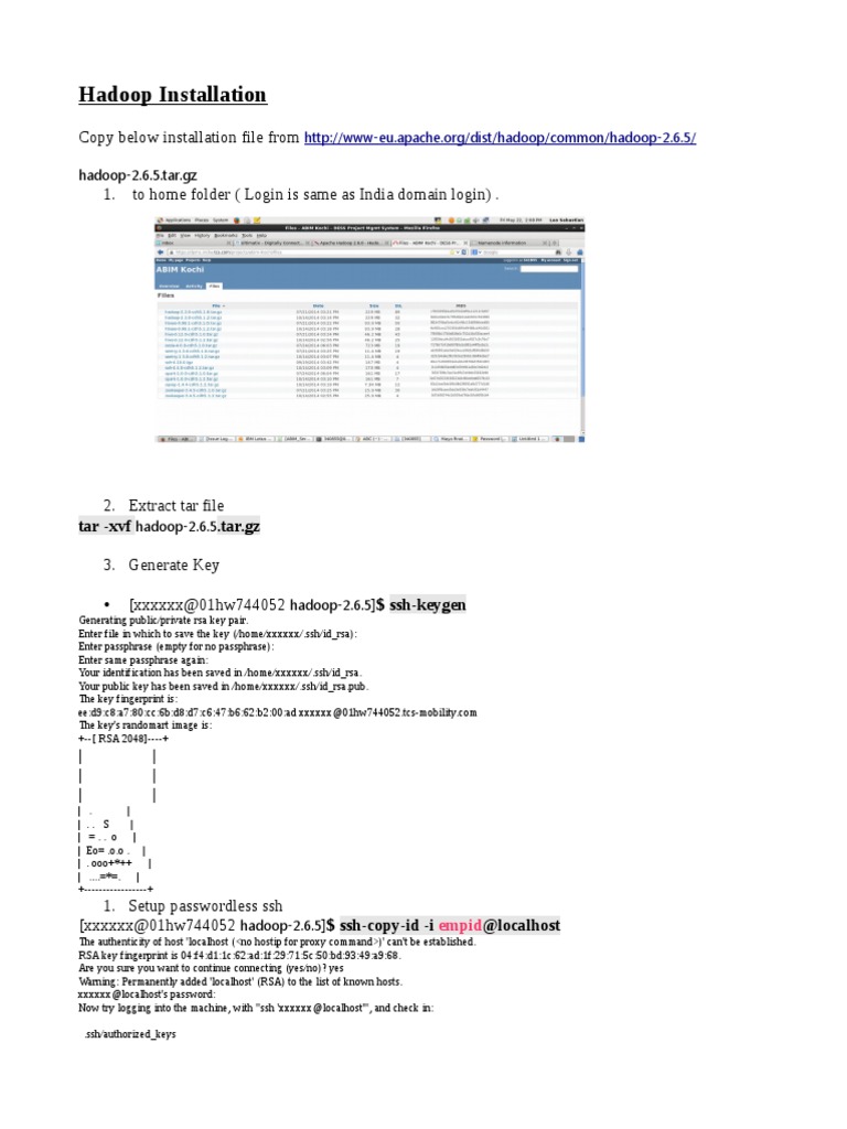 Hadoop Installation Final | PDF | Apache Hadoop | System Software