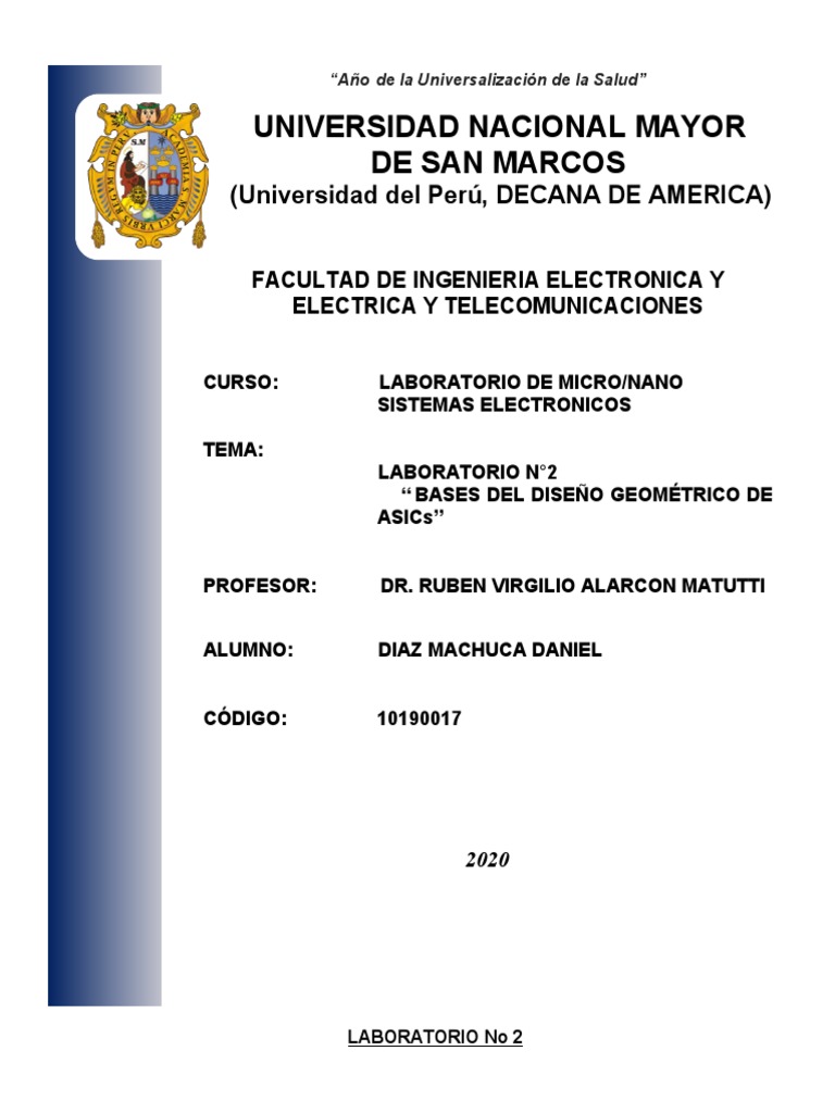 Laboratorio N°2 Micro Nano Sistemas Electronicos-Diaz Machuca Daniel ...