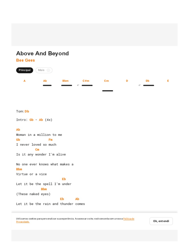 Above And Beyond Bee Gees | PDF | Nature