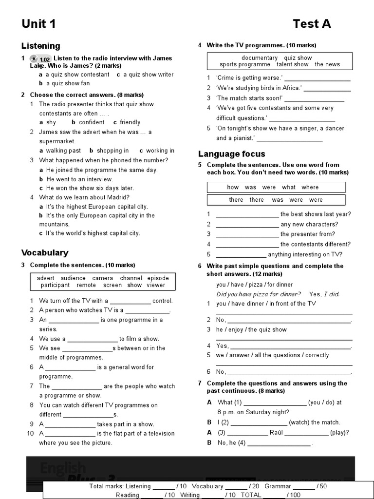 Unit 1 Standard A | PDF | Question | Vocabulary