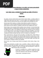 El Gato Negro - Comprension Lectora | PDF