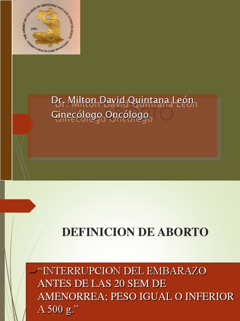 Aborto: Definición, Causas y Tratamiento | PDF | Aborto espontáneo | El ...