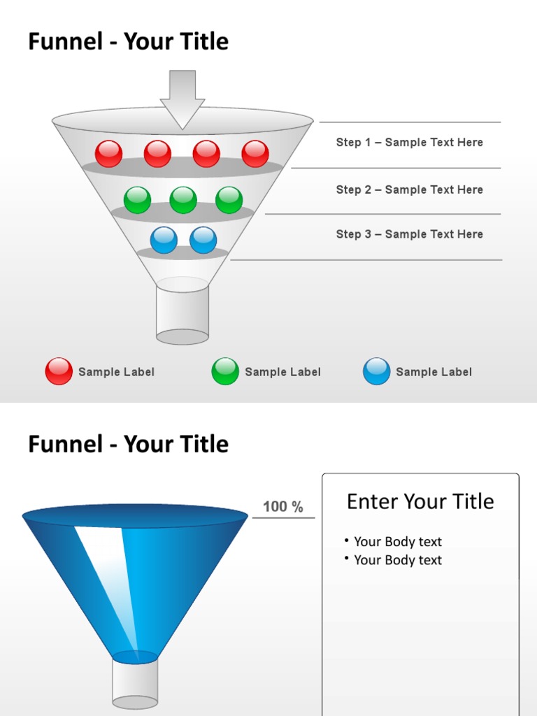 Funnel - Your Title: Step 1 - Sample Text Here | PDF