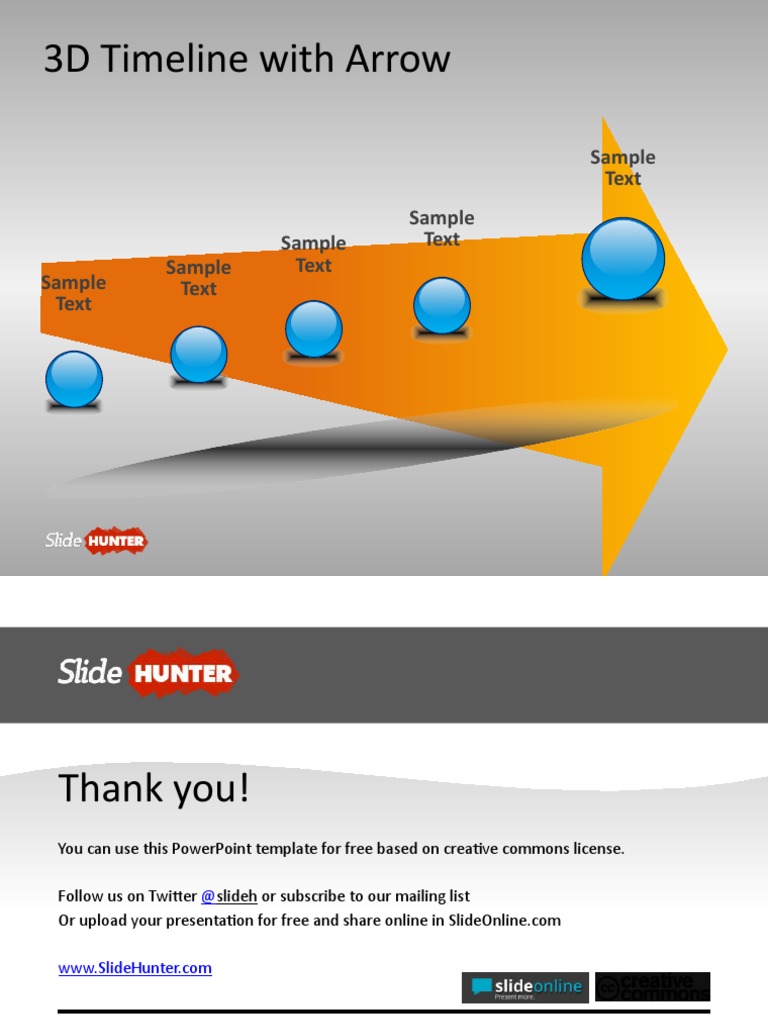 Free 3D Timeline PowerPoint Template | PDF