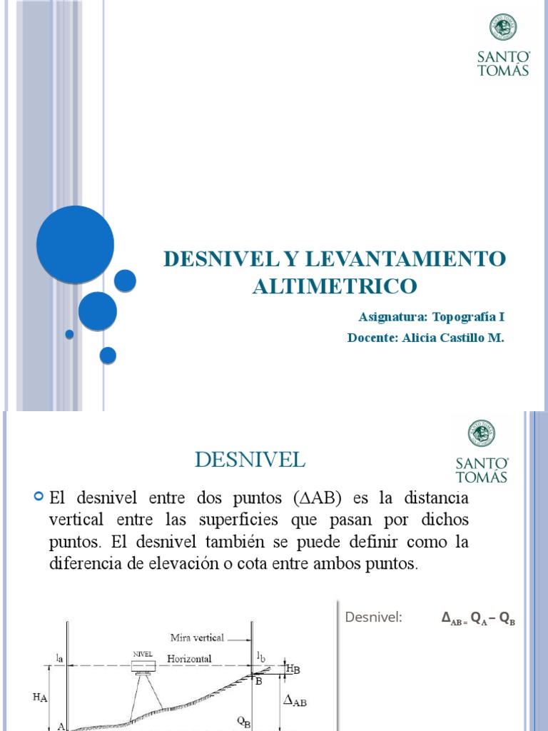 Desnivel | PDF | Topografía | Cartografía