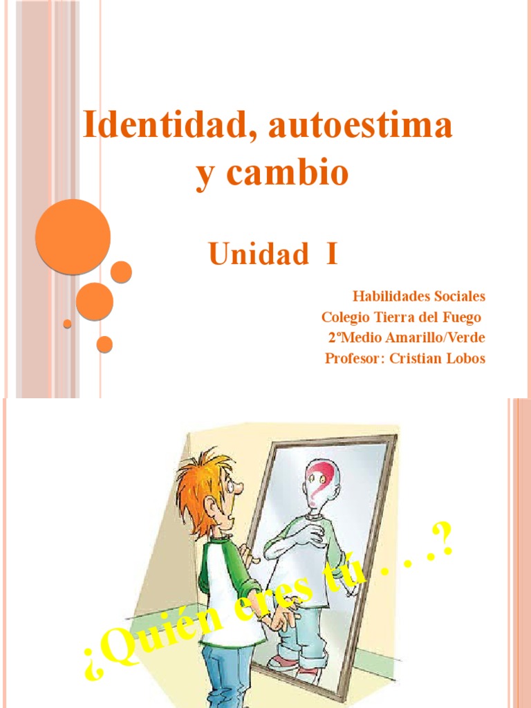 Desarrollo de la identidad y la autoestima en la adolescencia | PDF ...