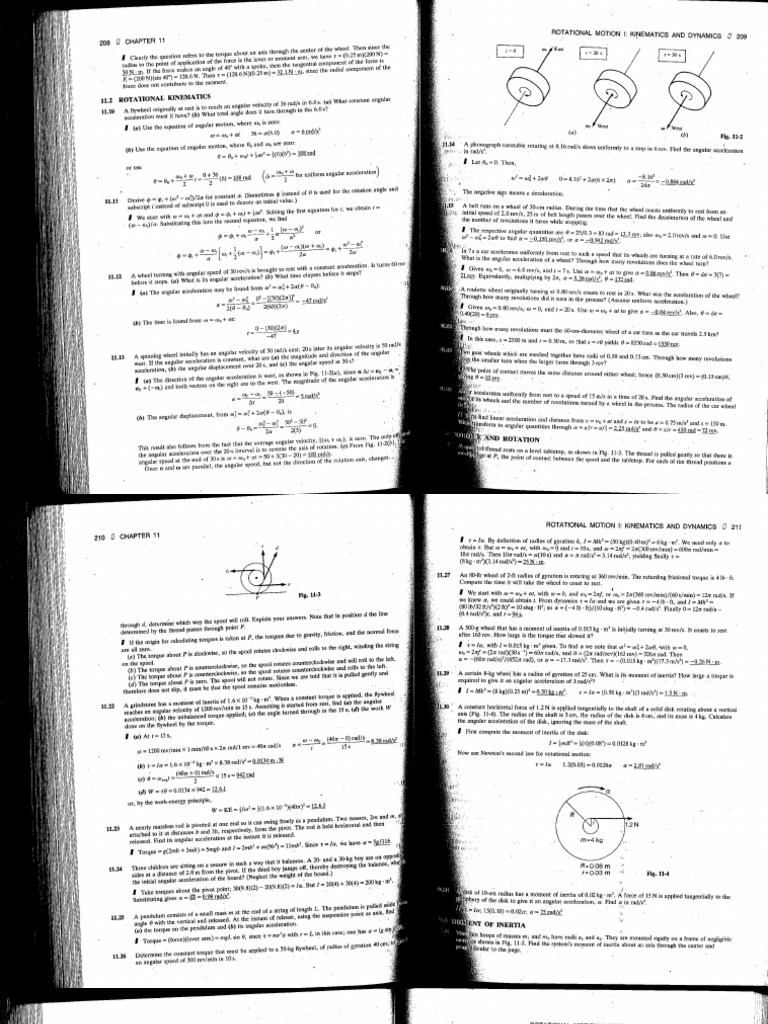 Rotational Kinematics Practice Problems | PDF