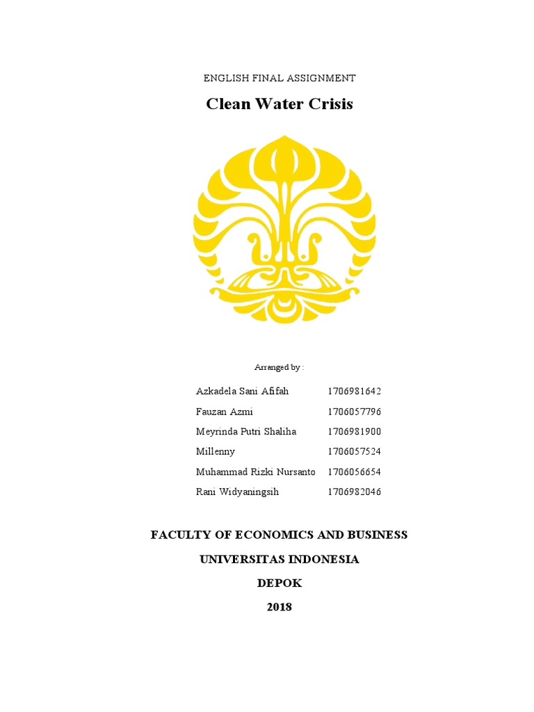 Ground Water Crisis Essay | PDF | Water Scarcity | Desalination