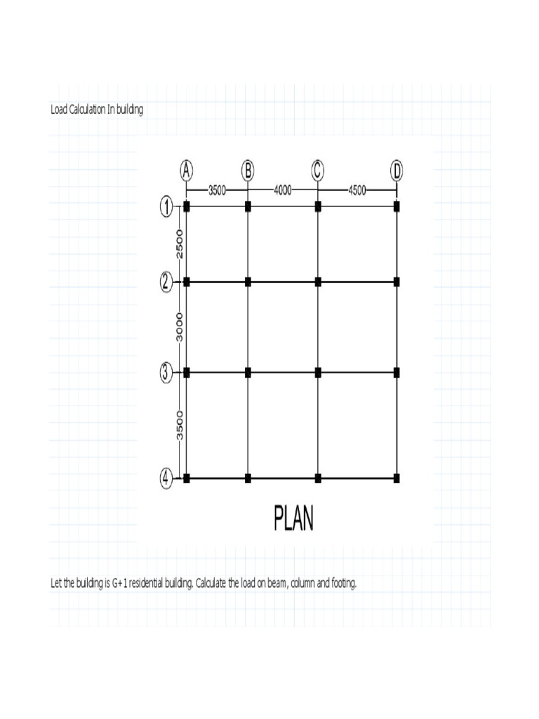 Load Calculation in A Building | PDF | Column | Buildings And Structures